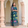 Buy Prussian Blue Floral Embroidered Georgette Cape Set | Meera Plus Size