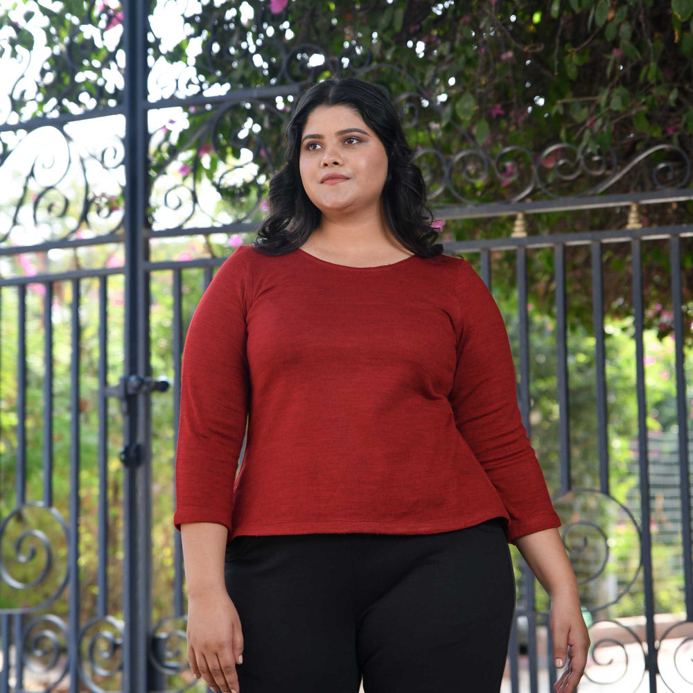Shop Woolen Tops for Women Online | Meera Plus Size